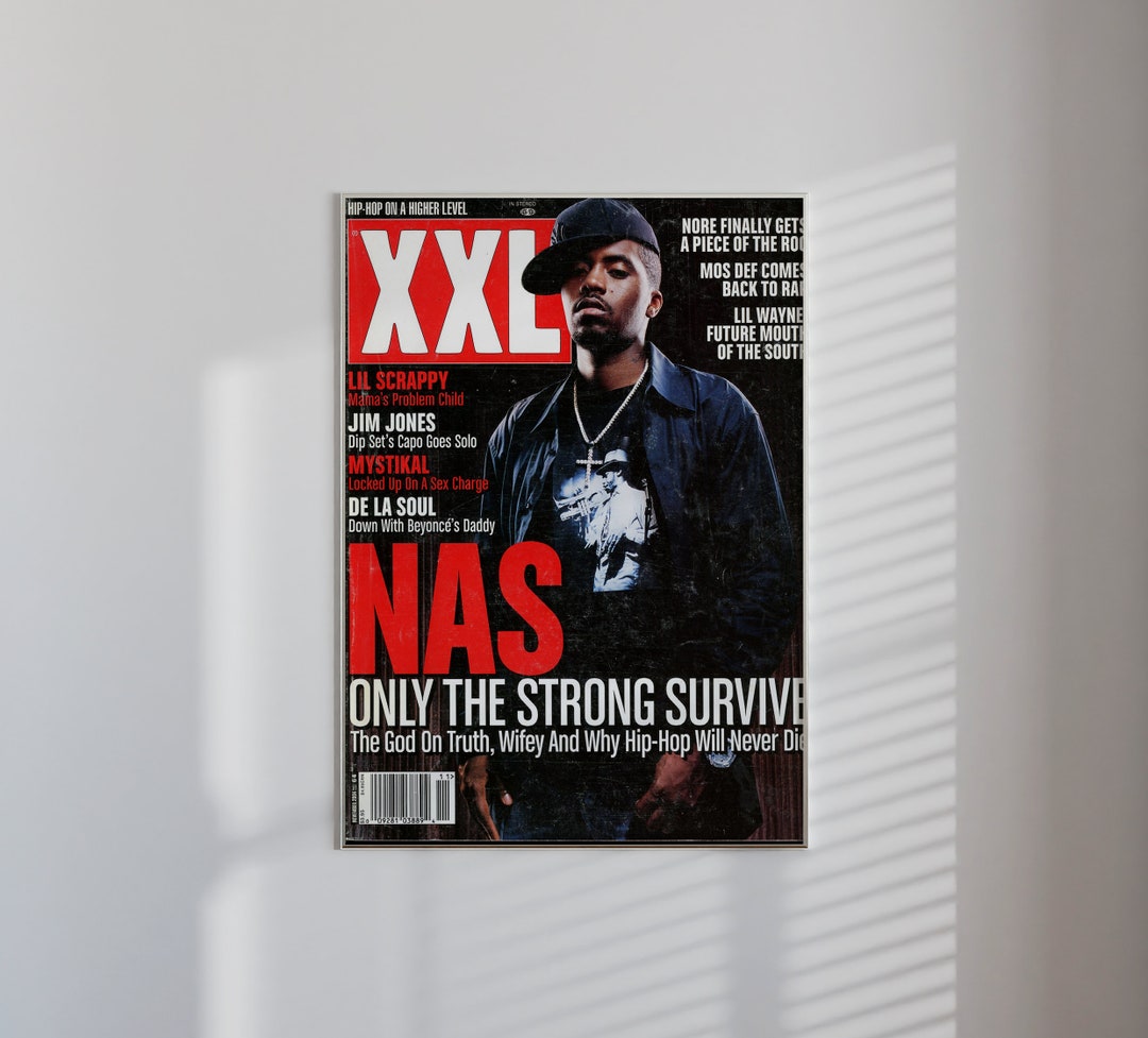 Artist NAS, Magazine Cover, Magazine Poster, Rap Cover, Rap Magazine ...