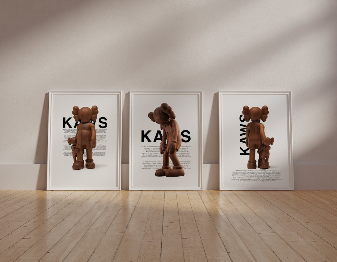 Hypebeast Toys Poster SET of 3, Hypebeast Figure Printable Wall Art ...