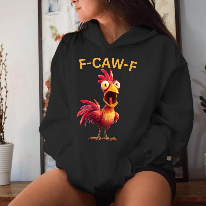 F-caw-f Chicken Funny PNG Crazy Rooster Meme Shirt Design Screaming Hen ...