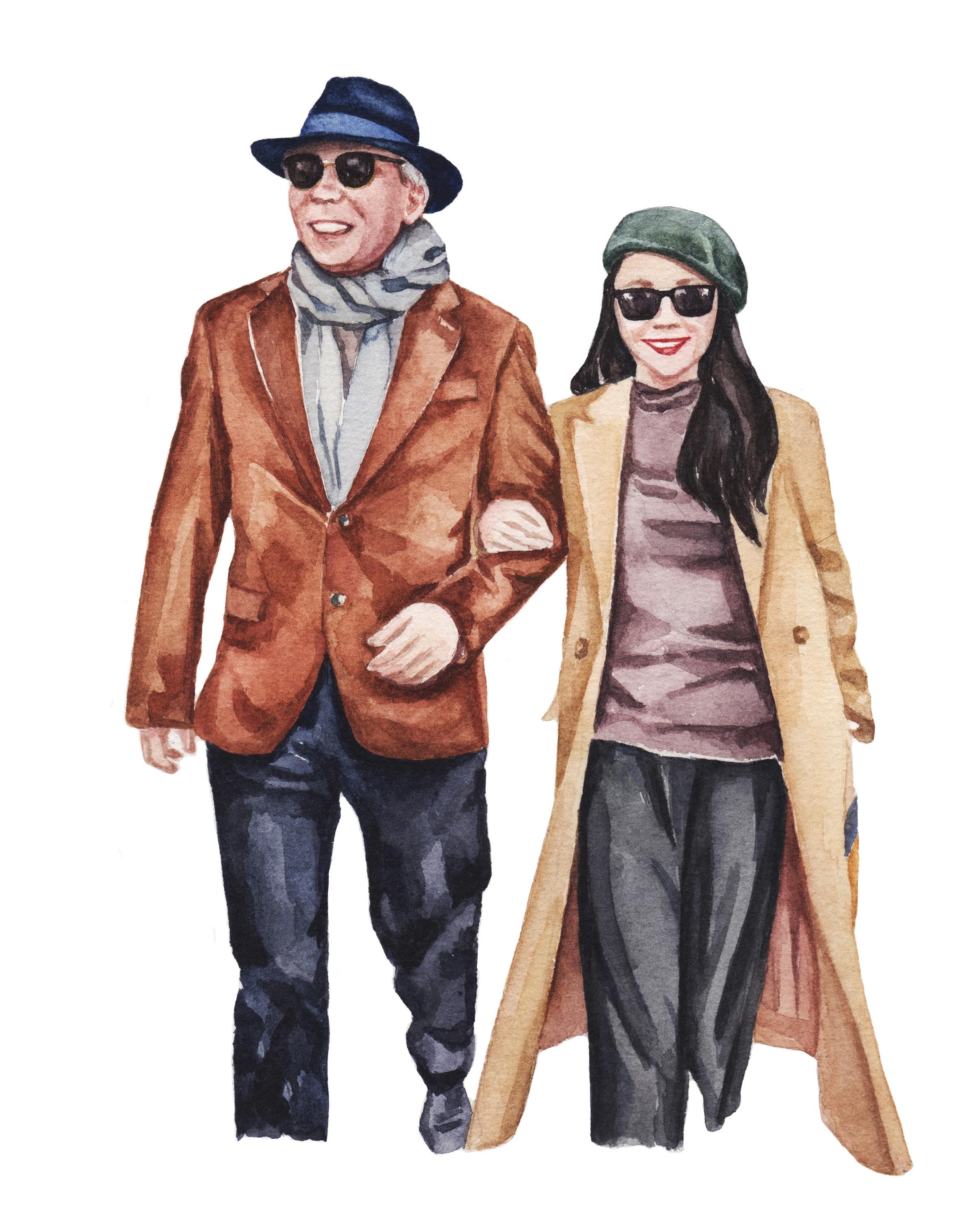 Custom Wedding Portrait / Hand Painted Watercolor Portrait ...