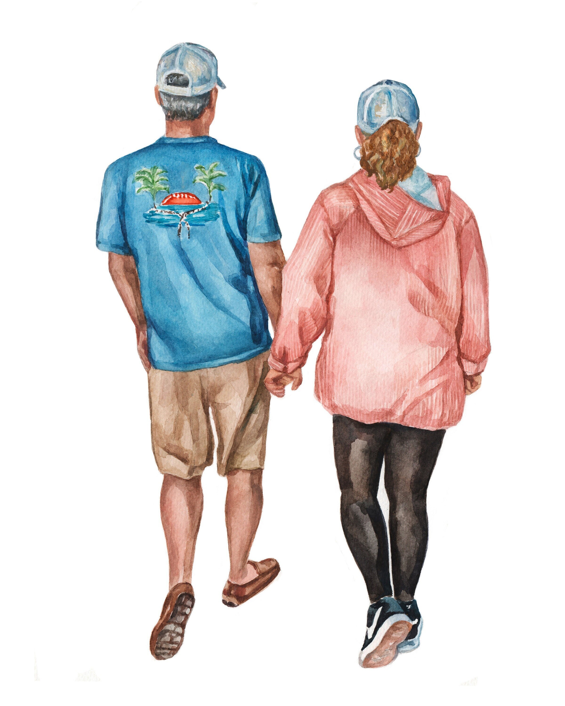 Custom Wedding Portrait / Hand Painted Watercolor Portrait ...