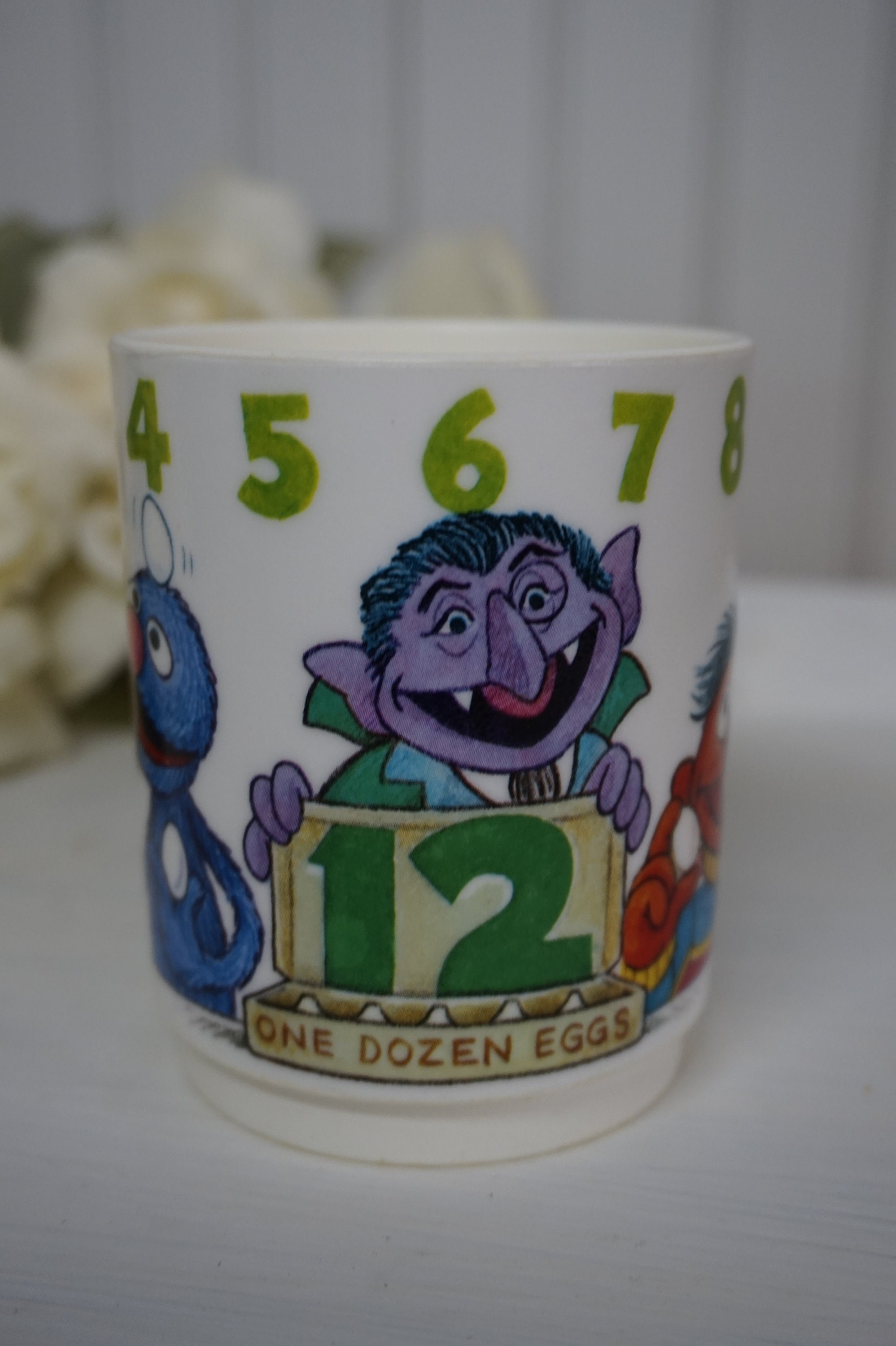 Vintage Sesame Street Child's Cup One Dozen Eggs - Etsy