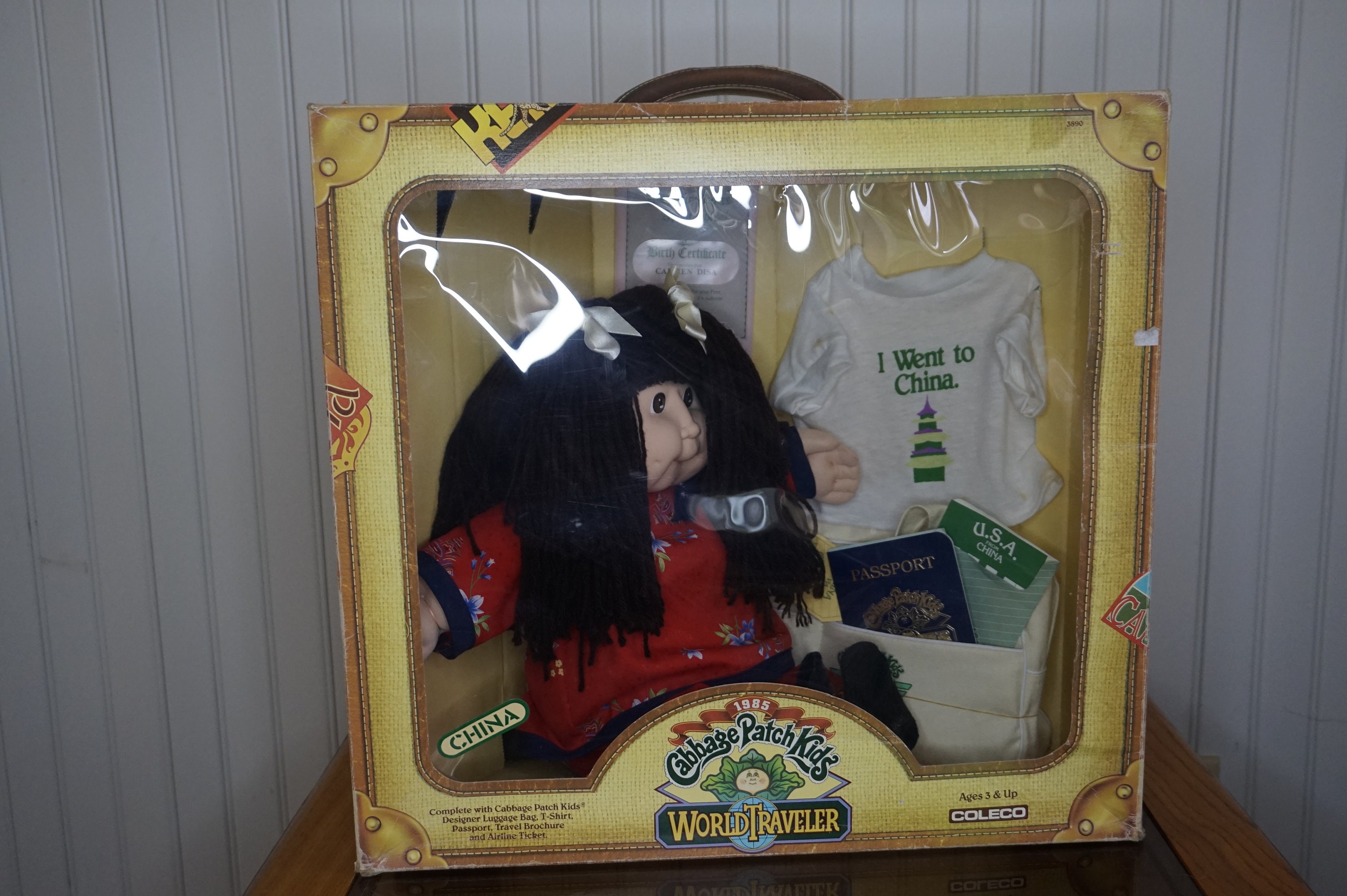 Coleco Cabbage Patch World Traveler Doll - 1985 - China - Original Box ...