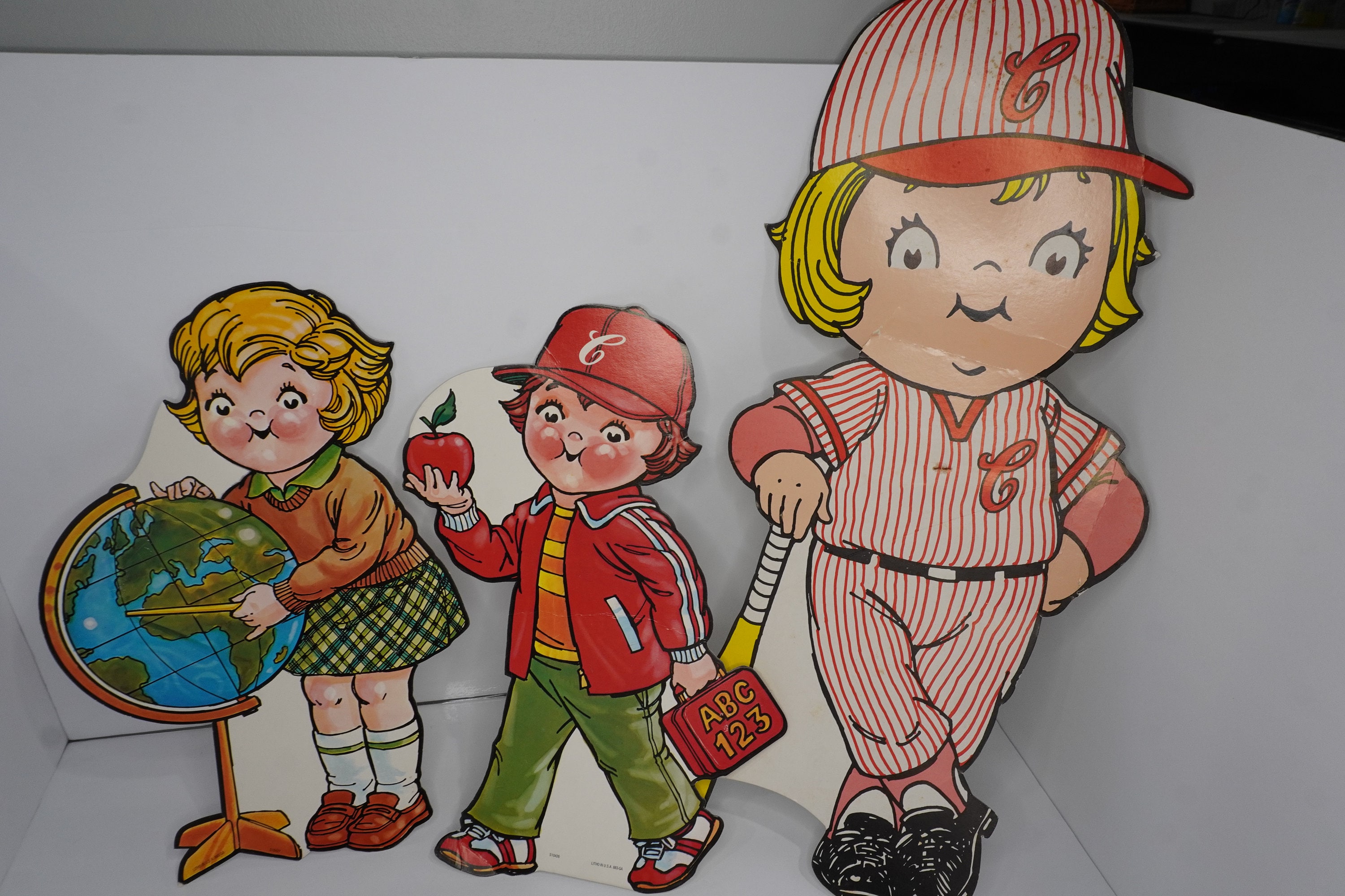 Three 1980s Campbell Soup Campbell's Kids - Cut Outs -class Room ...