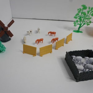 Vintage Britains Herald Plastic Farm Animals - Plastic Toy Figurines ...