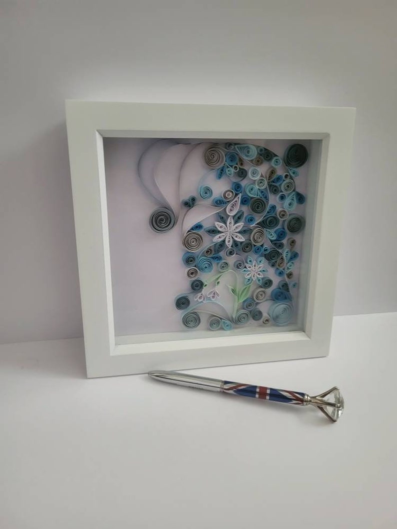 Four Seasons Winter Quilling Art Wall Decor Quilled Art - Etsy