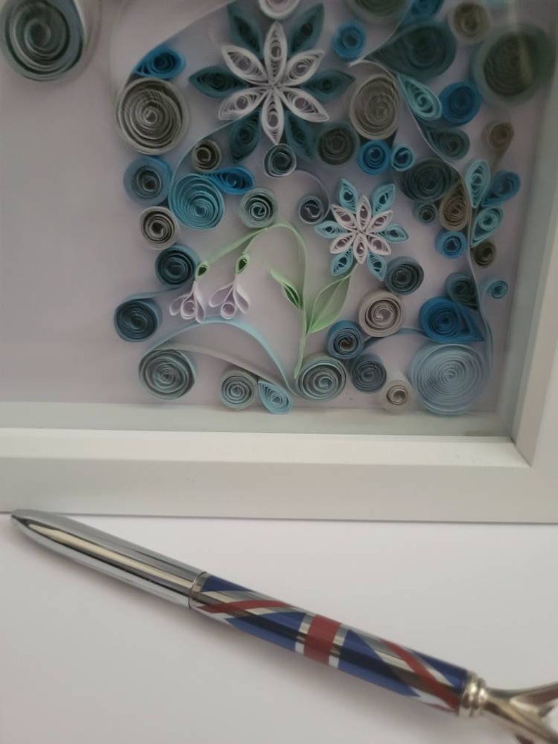 Four Seasons Winter Quilling Art Wall Decor Quilled Art - Etsy