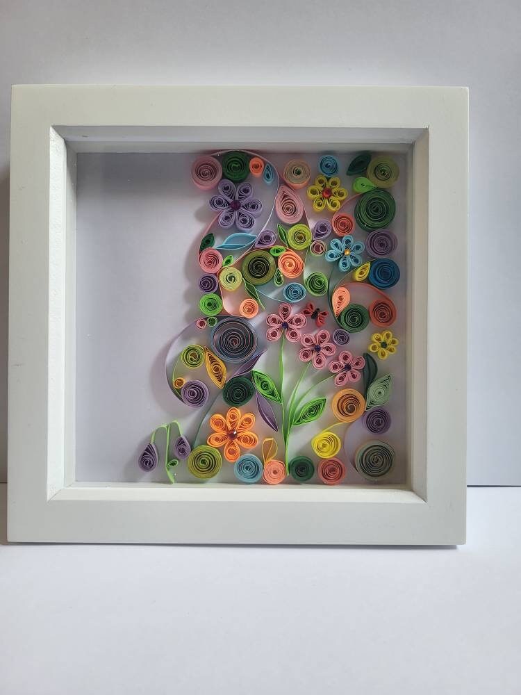 Four Seasons - Spring Quilling Art | Wall Decor | Quilled Art - Etsy