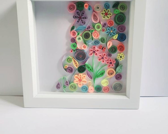 Four Seasons Spring Quilling Art Wall Decor Quilled Art - Etsy