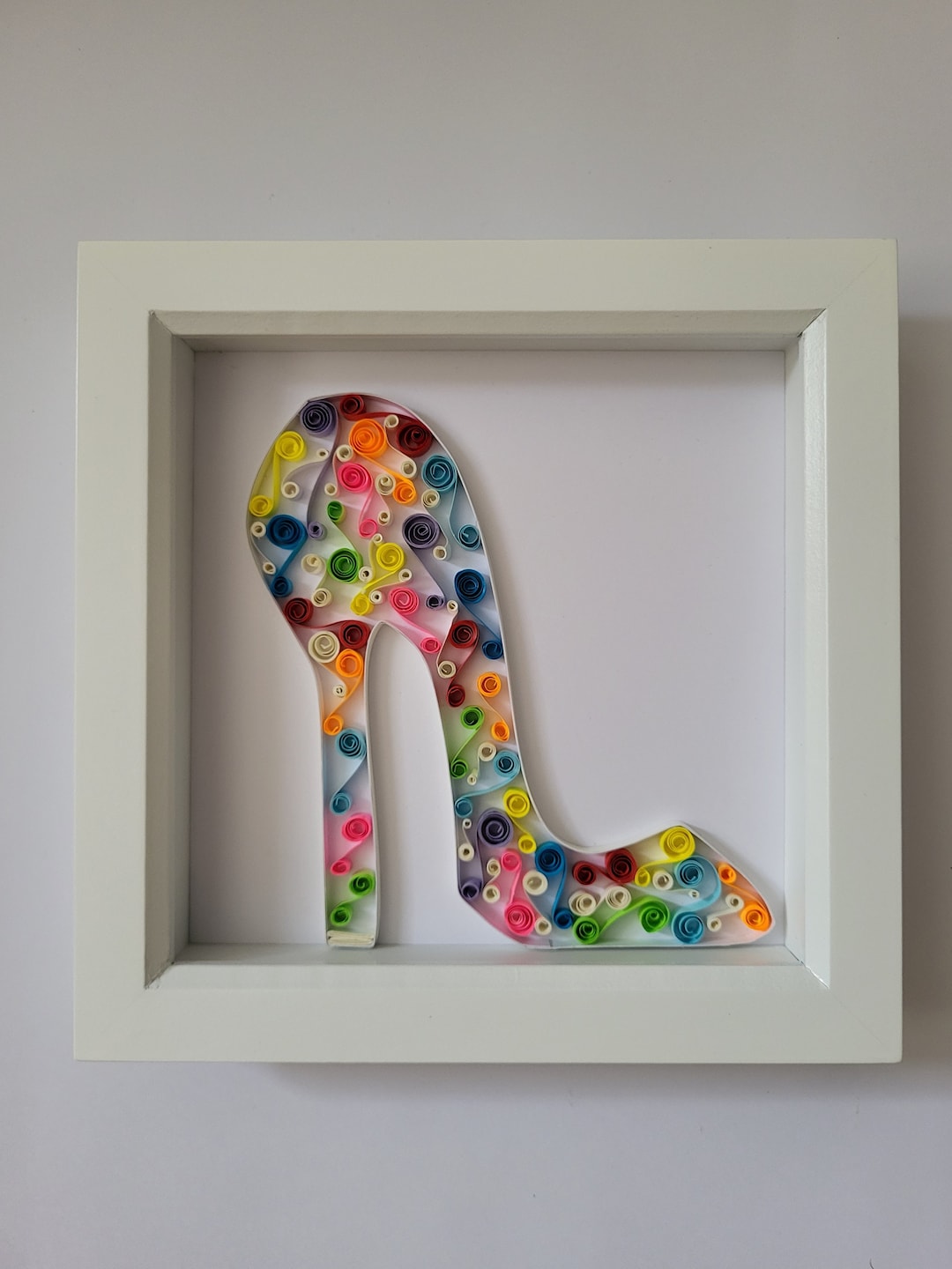 Quilled Shoe for Shoe Lovers Deep Photo Frame - Etsy