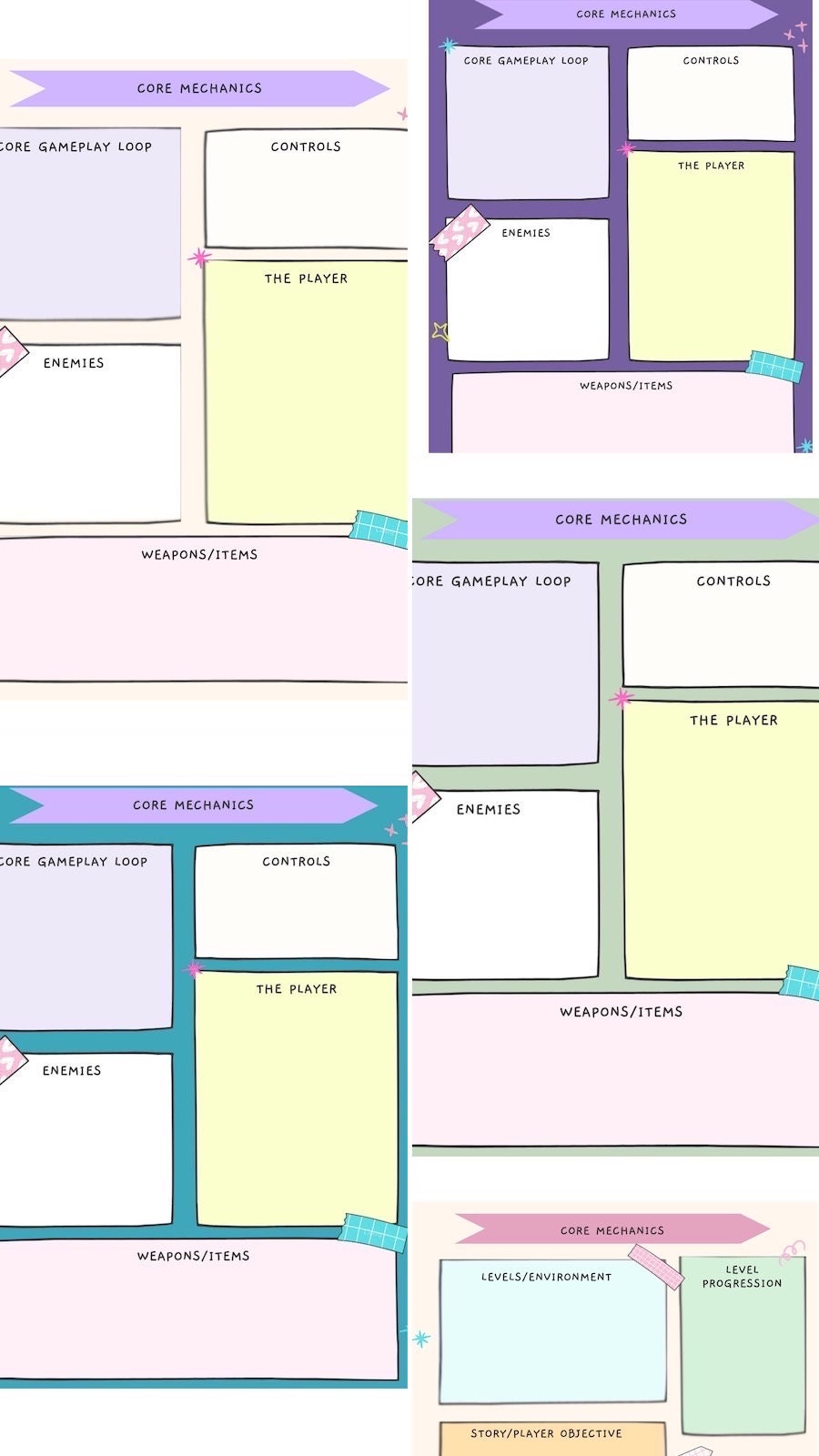 Game Design Document/planner - Etsy