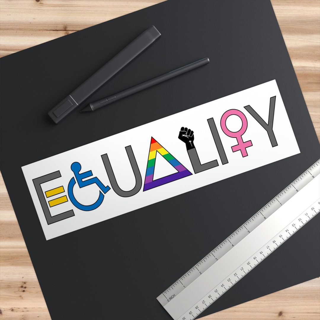 EQUALITY Bumper Sticker - Etsy