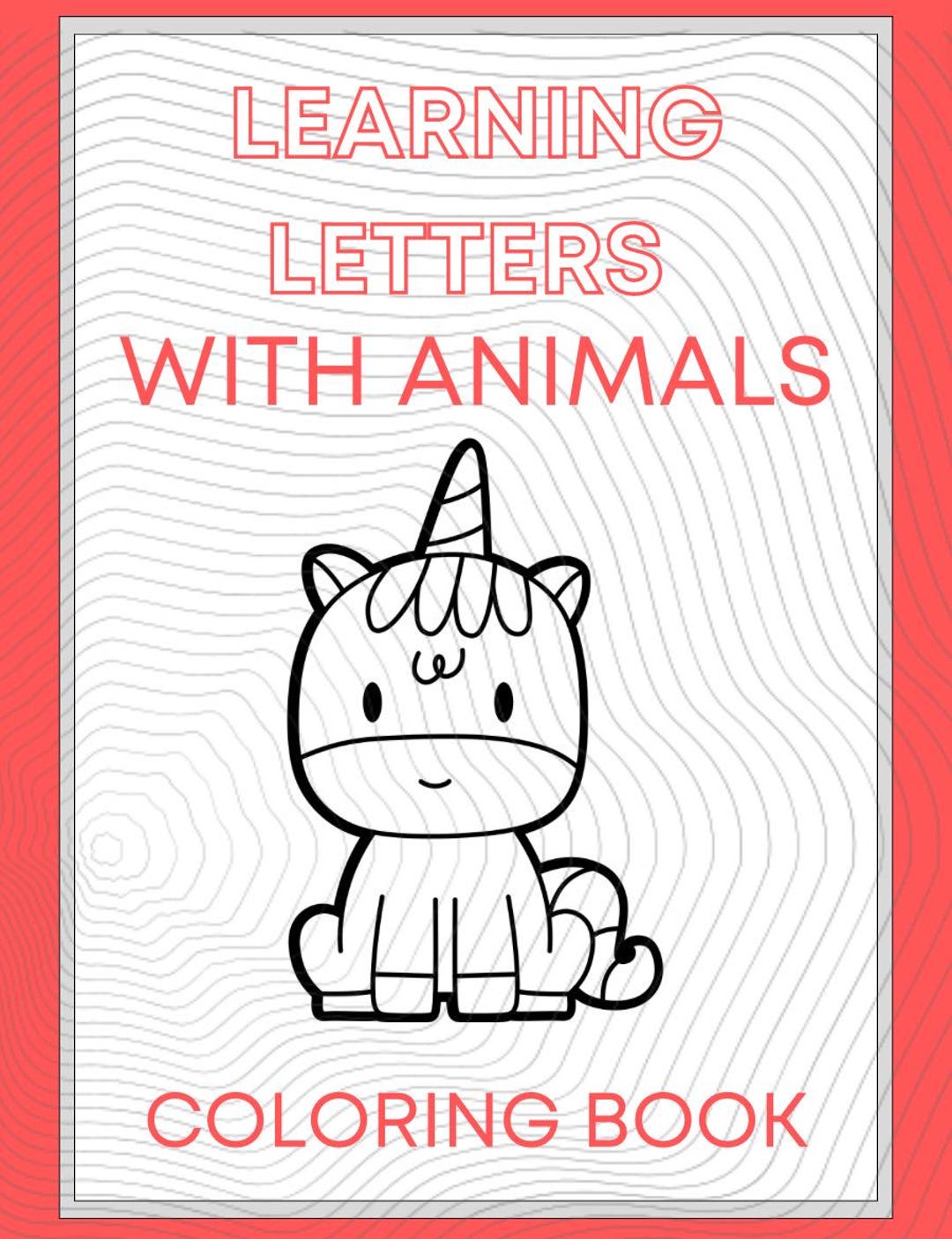 Animal Alphabet Tracing and Coloring Book - Etsy