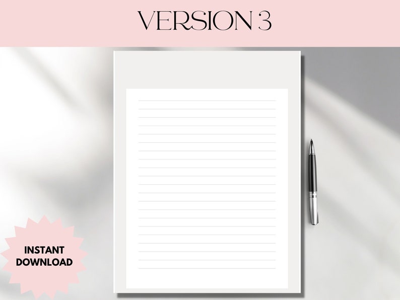 Printable Notes Pages, Minimal Printable Daily Planner, Notes Planner ...