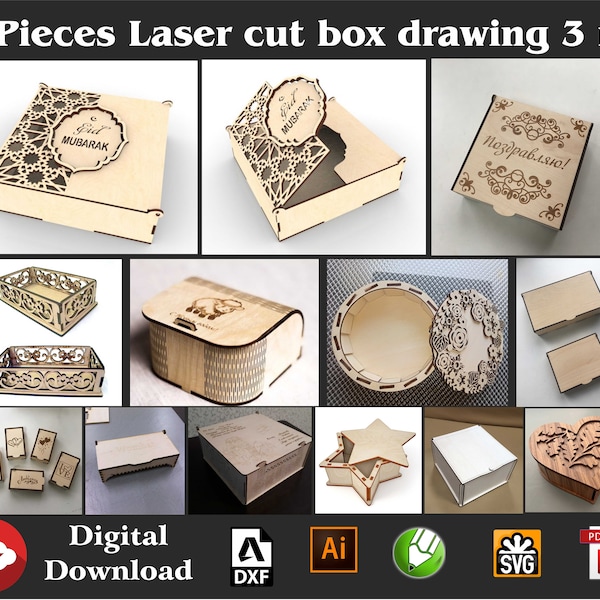 Laser Cut Boxes - Etsy
