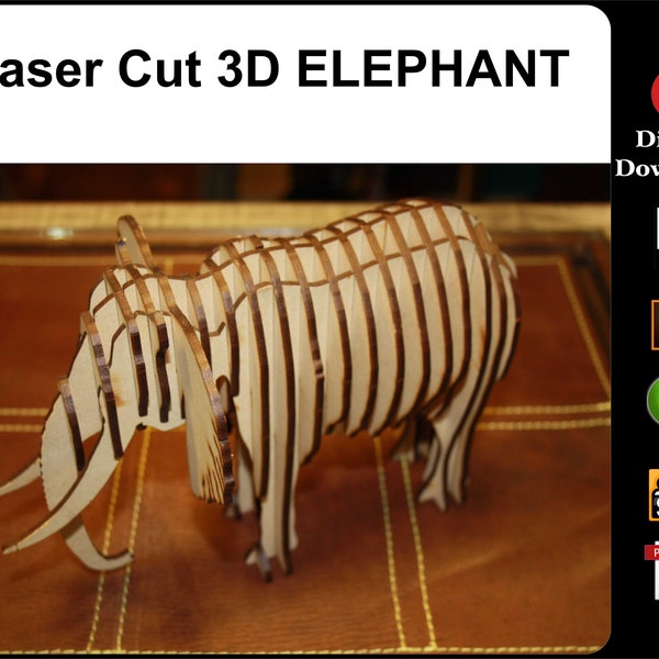 Layered Elephant Svg - Etsy