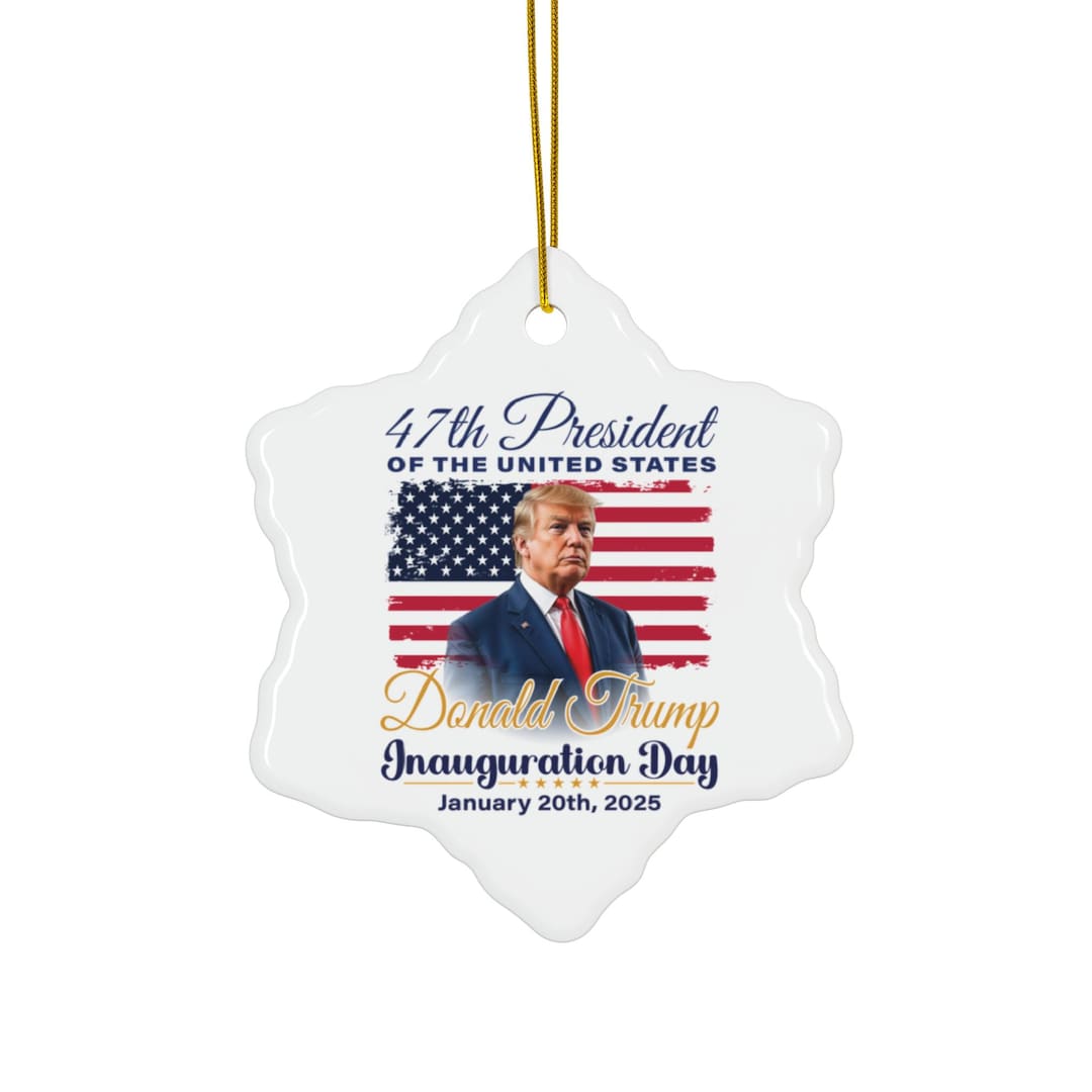 47th President Donald Trump Inauguration Day Ornament, Donald Trump 47 ...