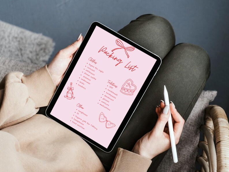 Coquette "she’s Tying the Knot" Bachelorette Party Packing List ...