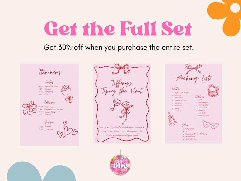 Coquette "she’s Tying the Knot" Bachelorette Party Packing List ...