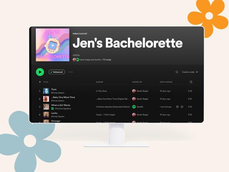 Y2K Playlist Cover | 2000s-themed Bachelorette| Fully Customizable ...