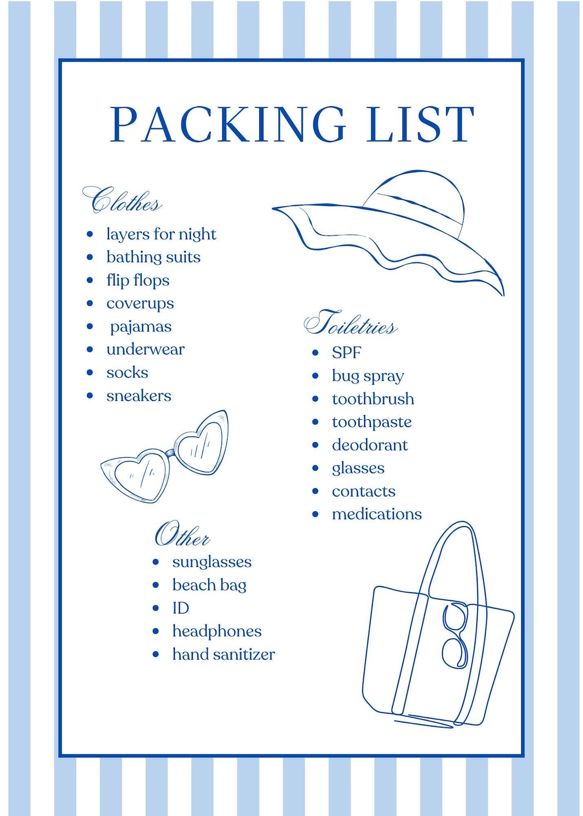 Last Toast on the Coast Bachelorette Party Packing List | Editable ...