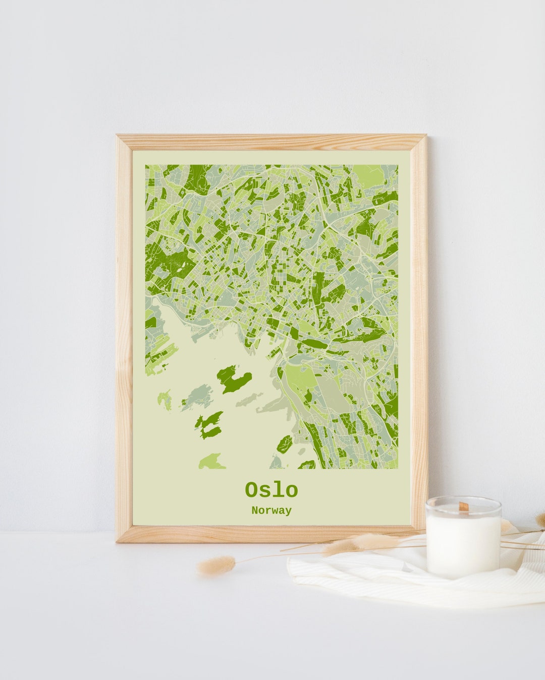 Oslo Map Print Oslo Map Wall Art Oslo Map Poster Oslo Map Wall - Etsy