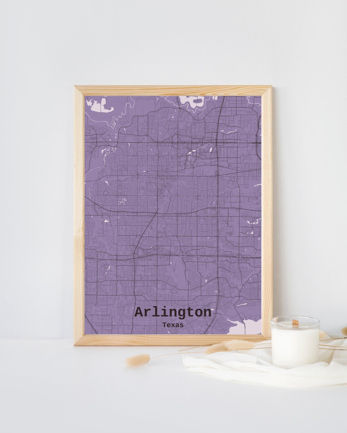 Arlington Texas City Map Print Printable Digital File Map of - Etsy