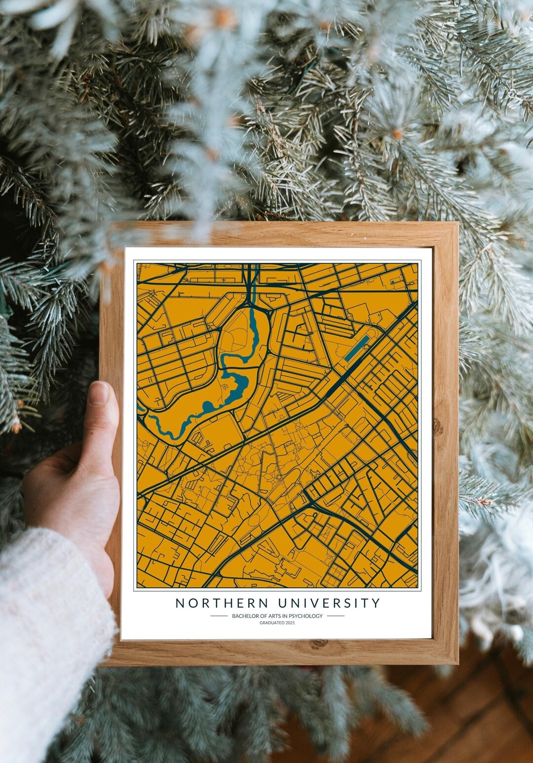 Printable Map of Campus University Digital Map Print Campus Colour Map ...