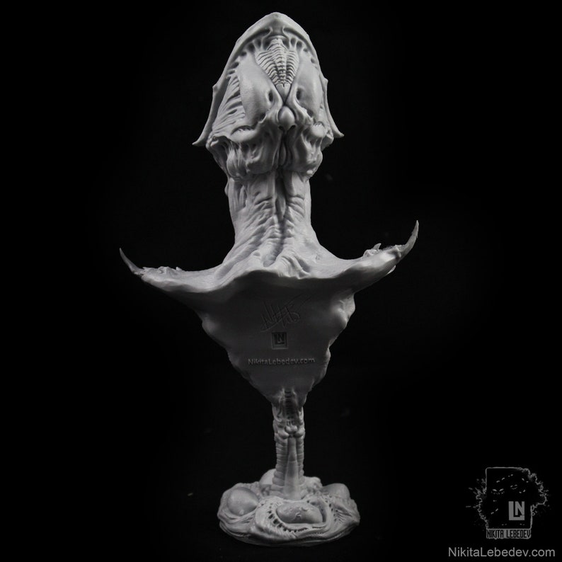 Skull Alien Resin Garage Kit Sculpture Alien Statue Bust - Etsy