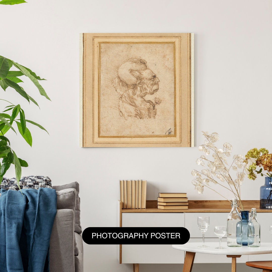 Leonardo Da Vinci Print, Digital Download Leonardo Da Vinci Poster, Da ...