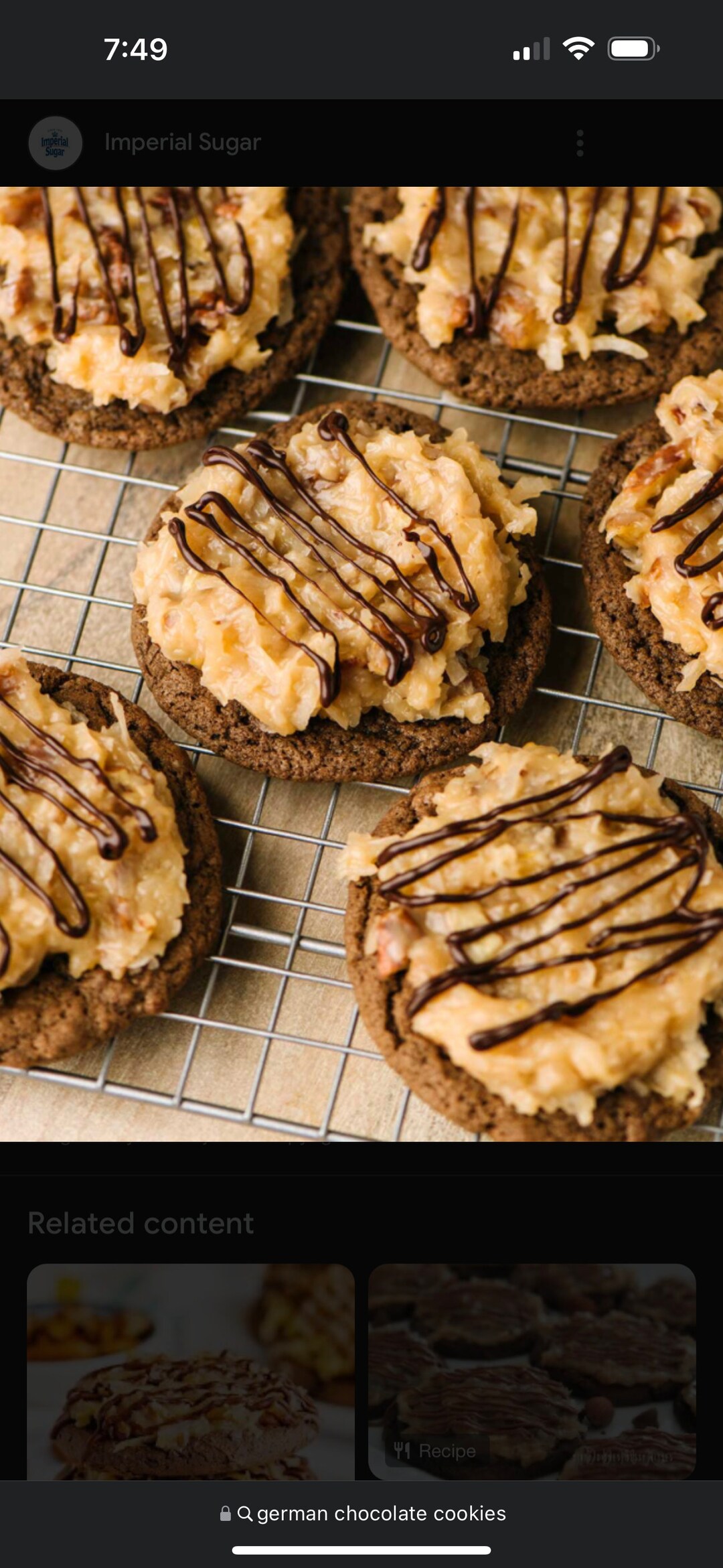 German Chocolate Cookies - Etsy