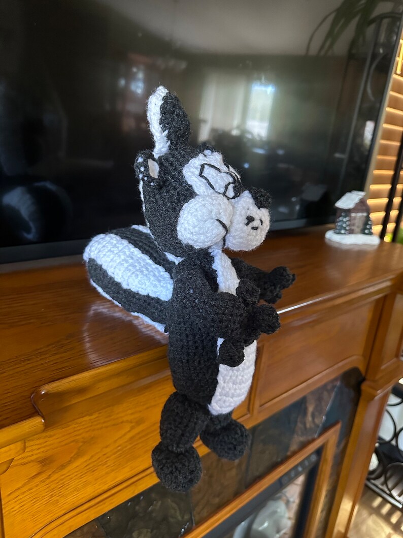 Crocheted Pepe Le Pew - Etsy