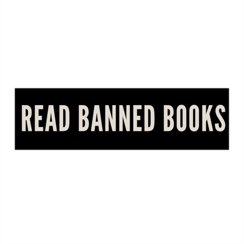 Read Banned Books Bumper Sticker - Etsy