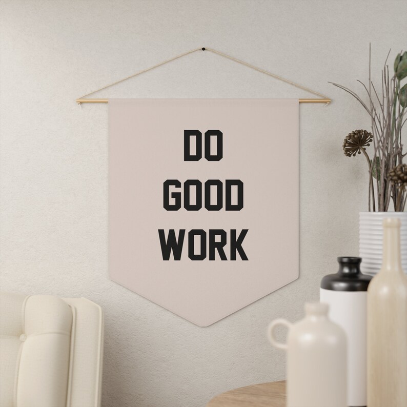 Do Good Work Pennant - Etsy