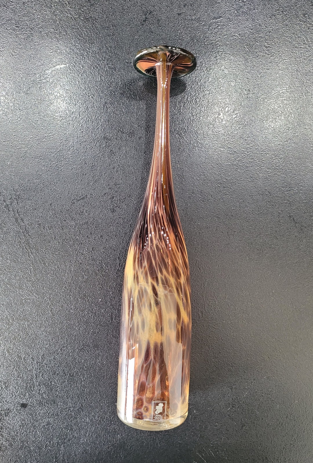 Kerry Glass Vase (michael Harris 1970s) - Etsy