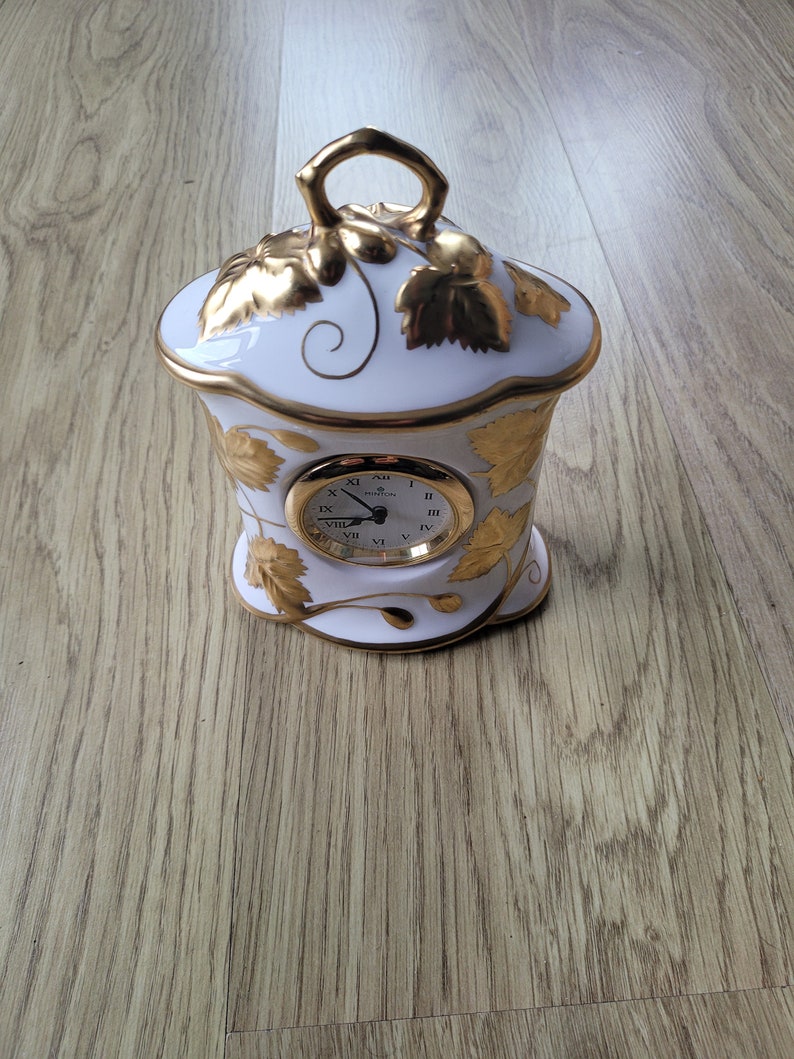 Minton Victoria Strawberry Mantle Clock - Etsy