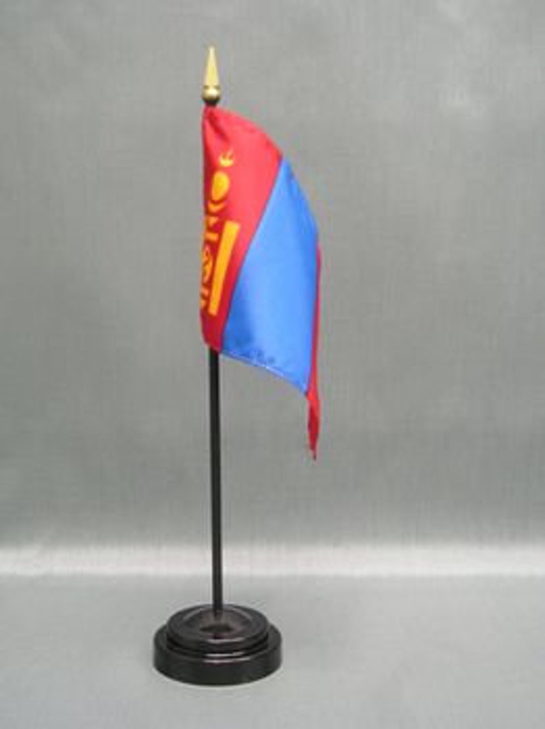 Four X Six Inch Mongolia Mini Flag With Flag Stand. Over 200 ...