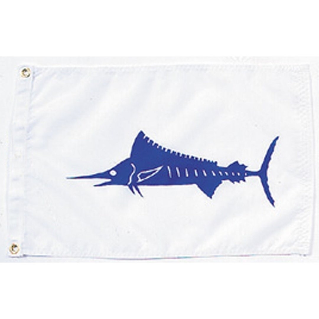 Free Shipping. Marlin Fish Flag - Etsy