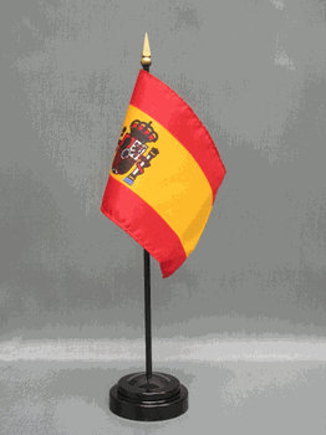 Four X Six Inch Spain Mini Flag With Flag Stand. Over 200 International ...