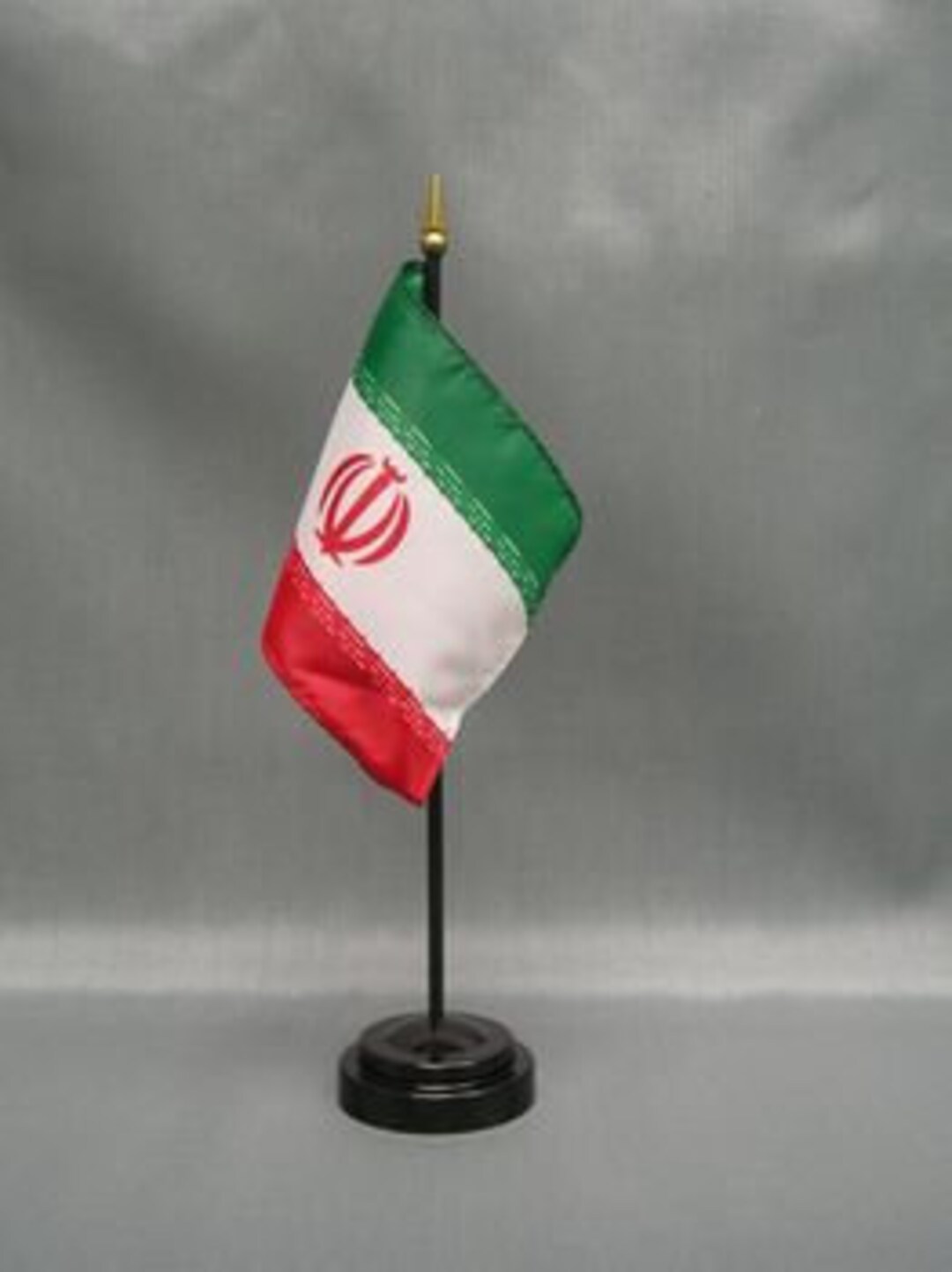 Four X Six Inch Iran Mini Flag With Flag Stand. Over 200 International ...