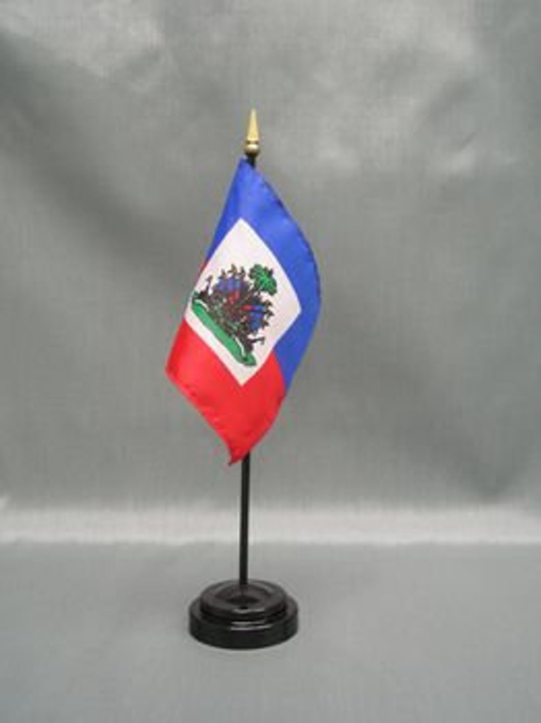 Four X Six Inch Haiti Mini Flag With Flag Stand. Over 200 International ...