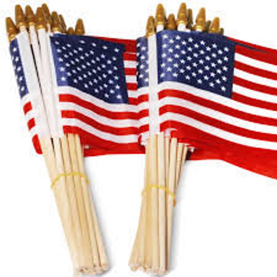 United States Four X Six Inch Miniature Flags Perfect for Parades or ...
