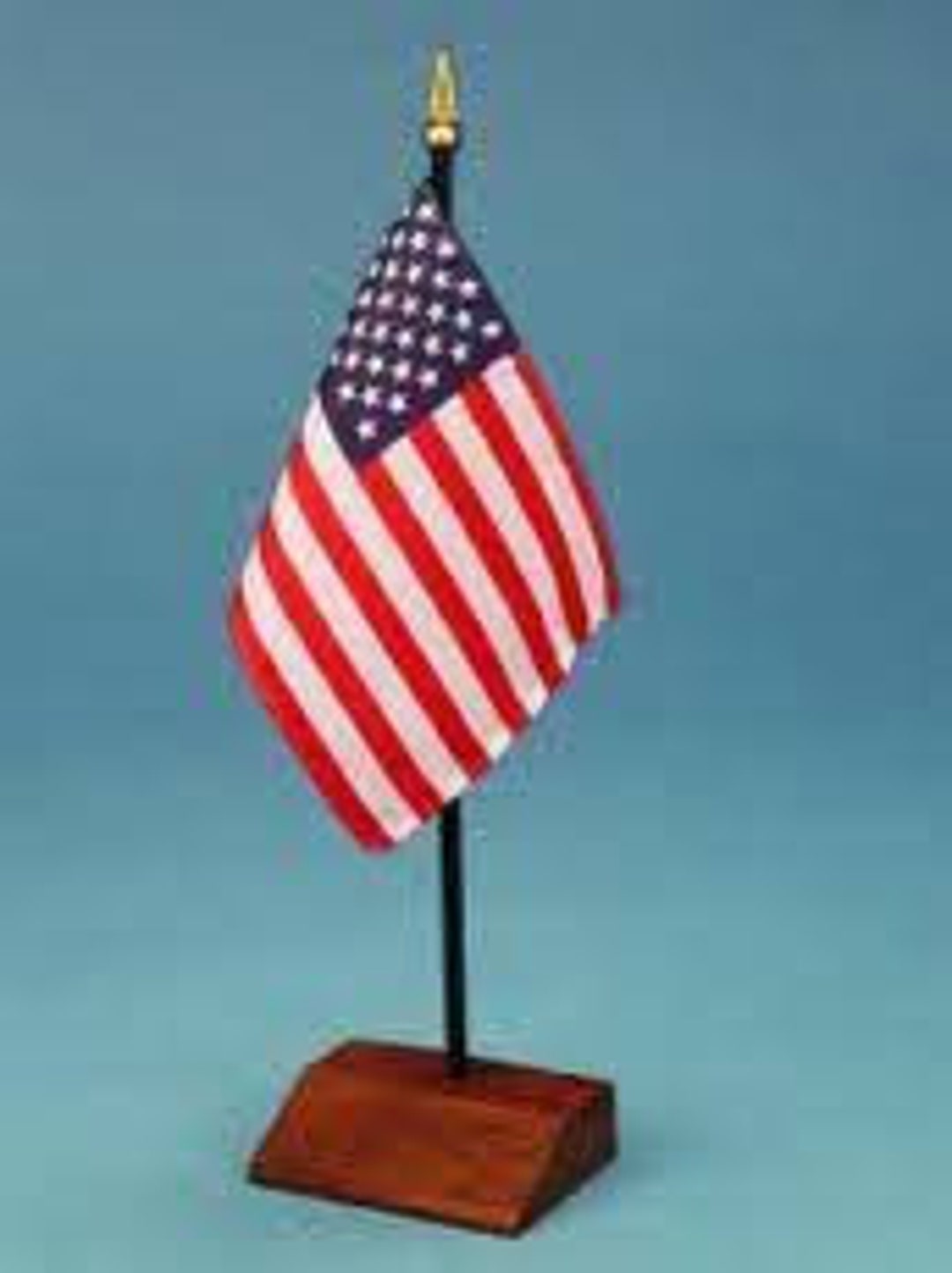 Miniature United States Flag on Walnut Base. all Country and State ...