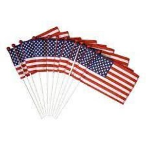 Set of 12 Miniature American Flags | One Dozen Small US Flags for ...