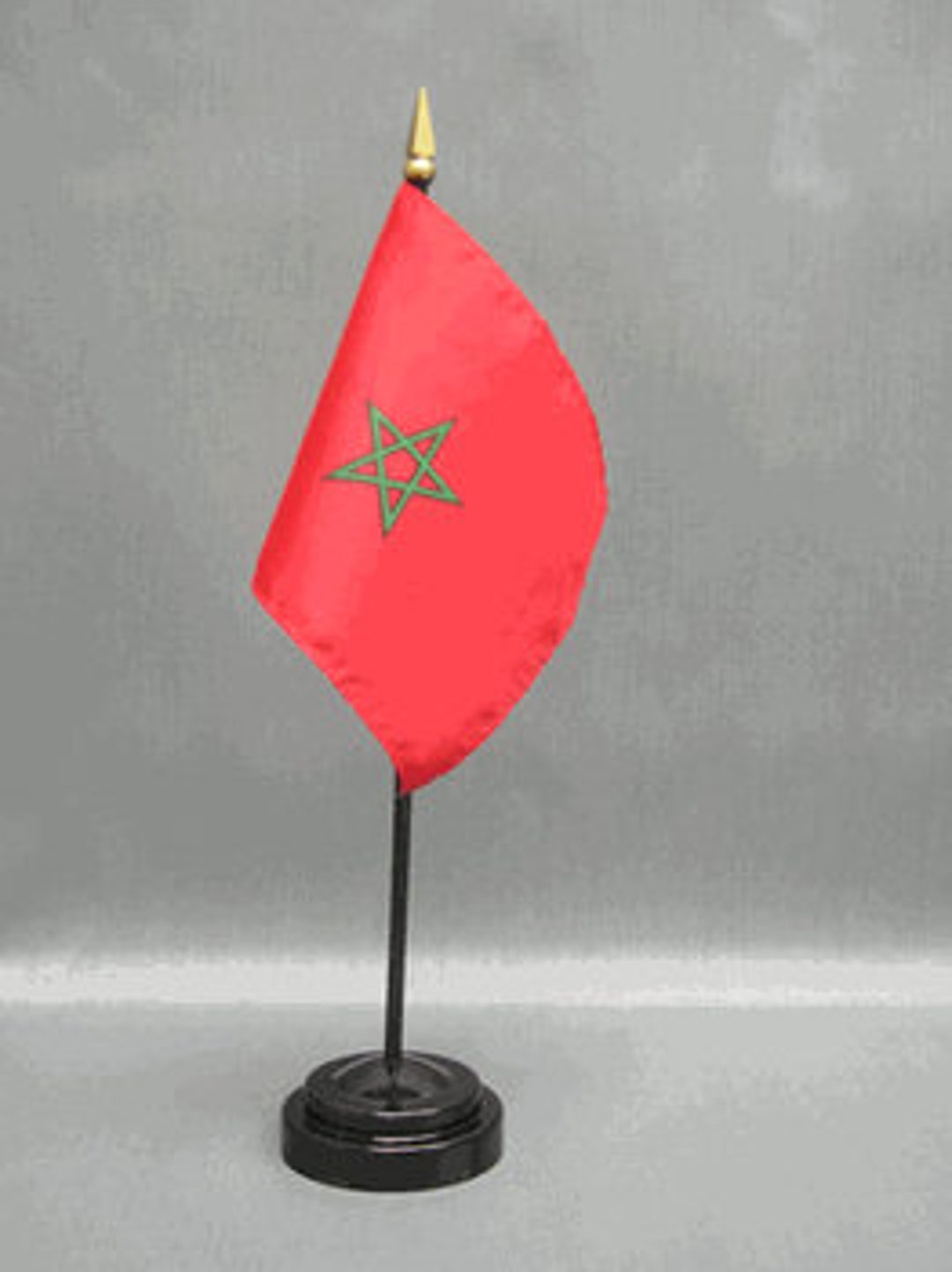 Four X Six Inch Morocco Mini Flag With Flag Stand. Over 200 ...