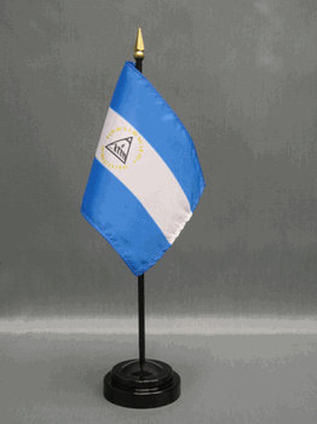 Four X Six Inch Nicaragua Mini Flag With Flag Stand. Over 200 ...