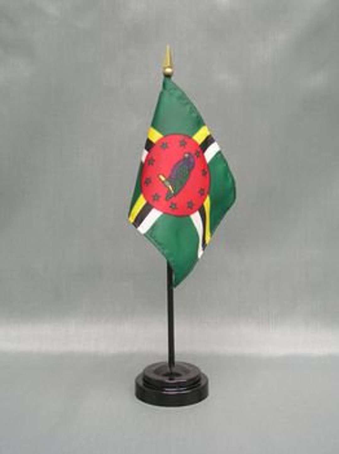 Dominica Miniature Flag 4"x6" With Base Small Dominica Flag Dominica ...