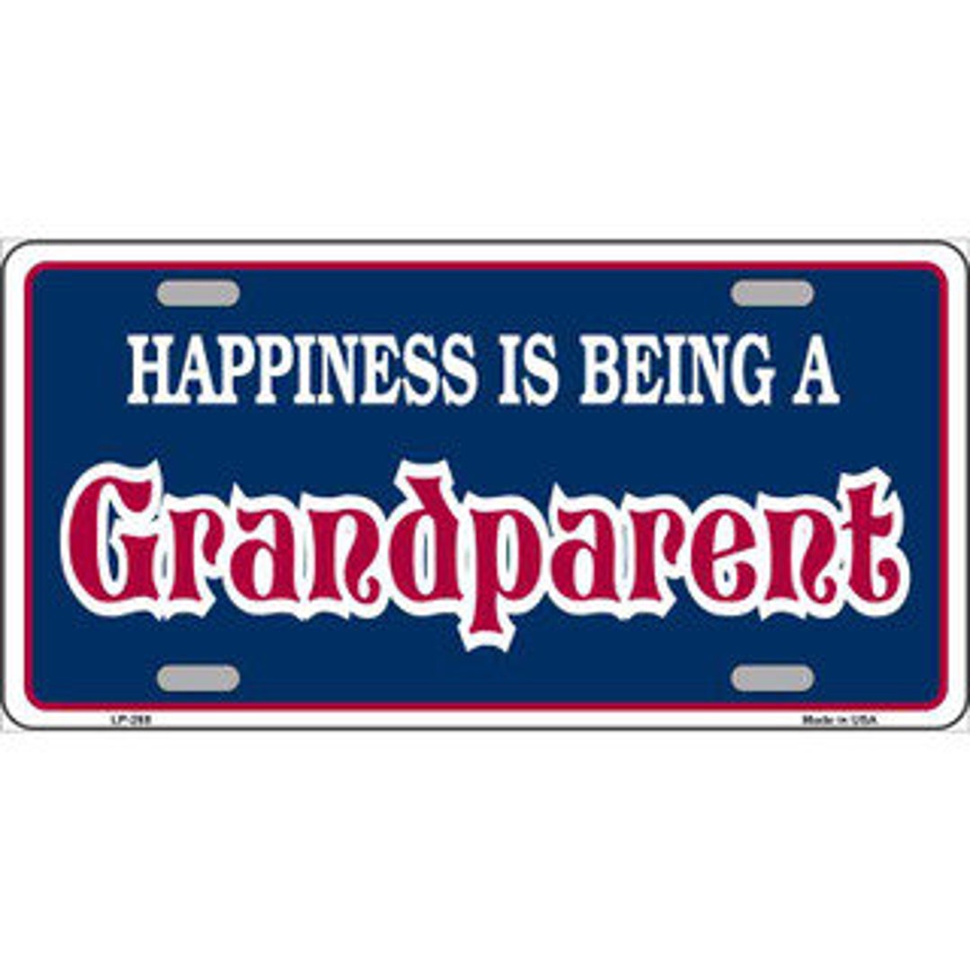 Happiness is Being A Grandparent License Plate - Etsy