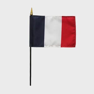 France Miniature Flag 4"x6" With Base Small France Flag France Desk ...
