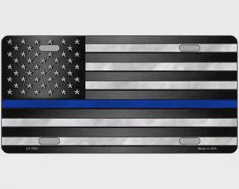 Back the Blue/police License Plate - Etsy